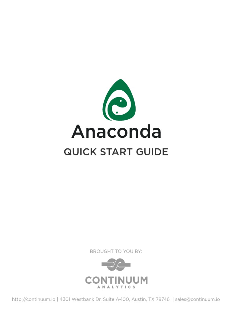 Anaconda Quickstart | PDF | Python (Programming Language ...