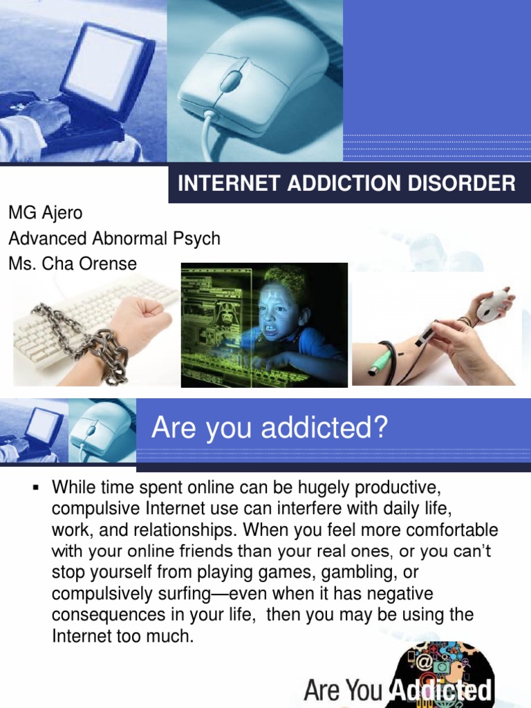 Computer Addiction Power Point Presentation | PDF | Positive Psychology ...