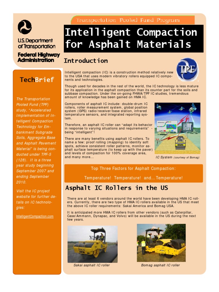 Intelligent Compaction For Asphalt Materials | PDF | Road Surface ...