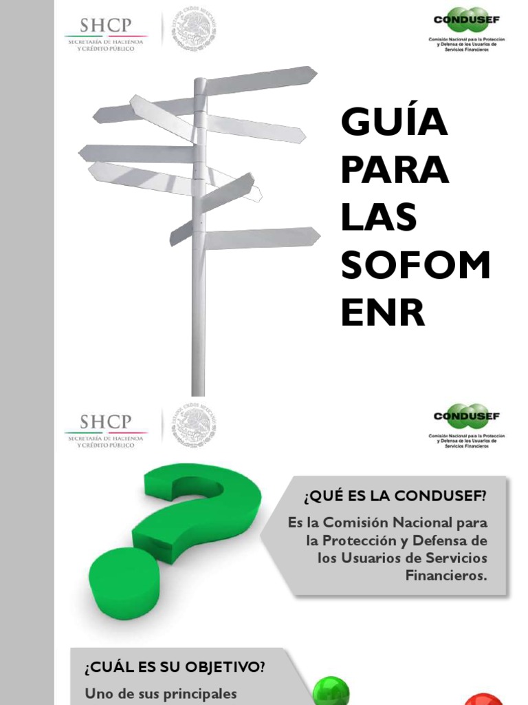 Guía sobre SOFOM ENR y CONDUSEF | PDF | Bancos | Publicidad