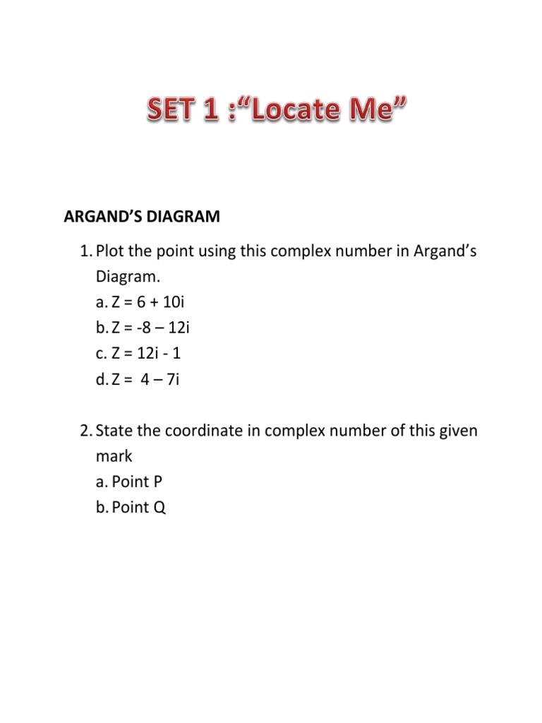 Tutorials Argand Diagram Lesson Plan | PDF