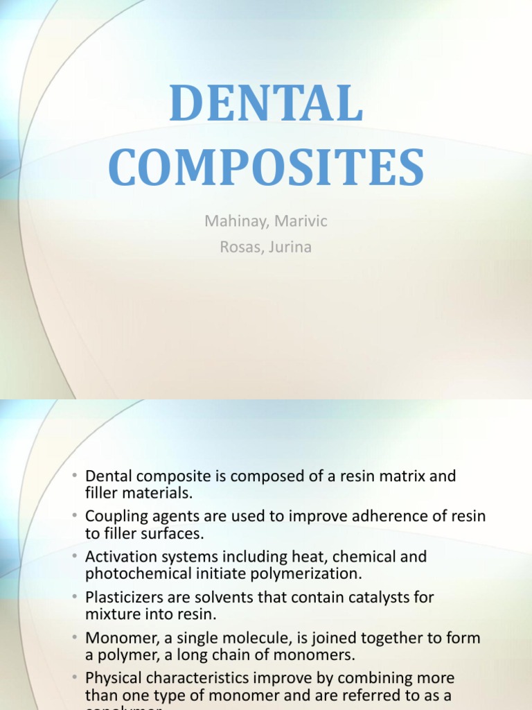Dental Composites | PDF | Nanocomposite | Dental Composite