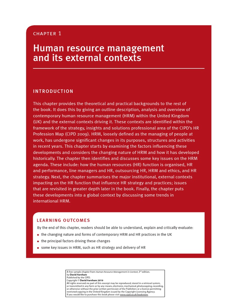 Human Resource Management | PDF | Human Resource Management | Outsourcing
