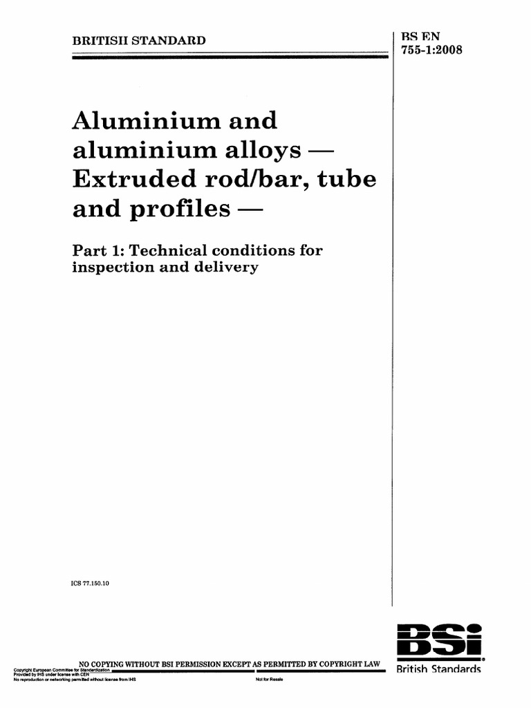 BS EN 755-1-2008