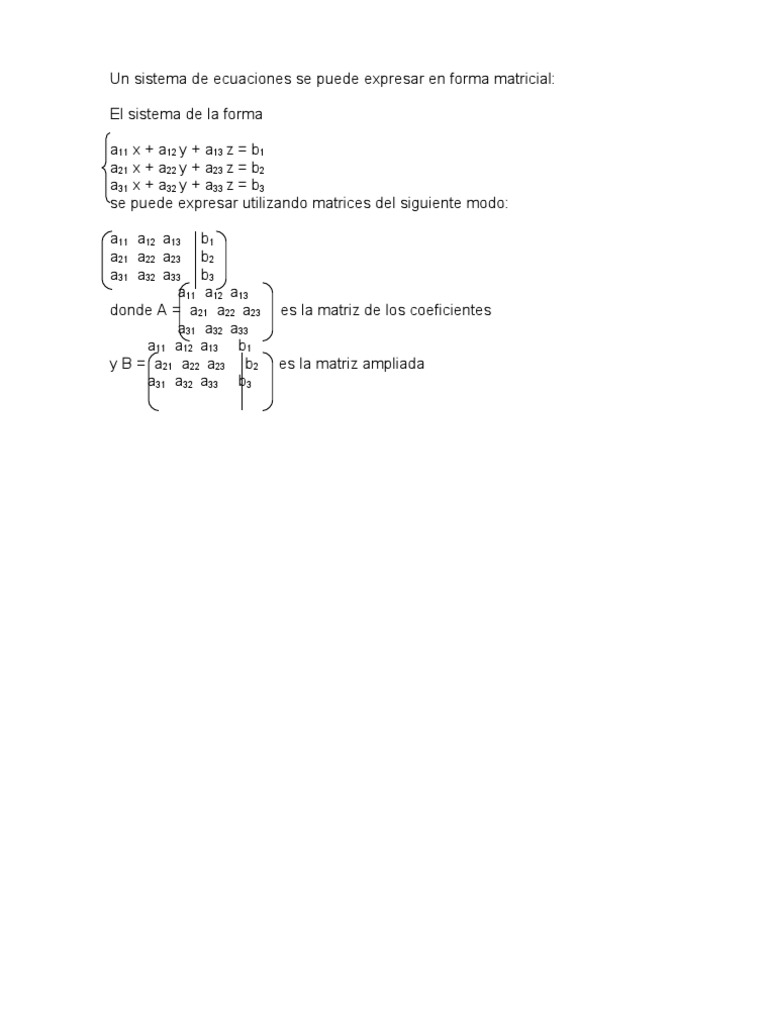 Notacion Matricial | PDF | Matriz (Matemáticas) | Análisis funcional