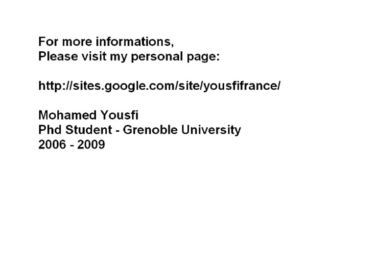 Mohamed Yousfi | PDF