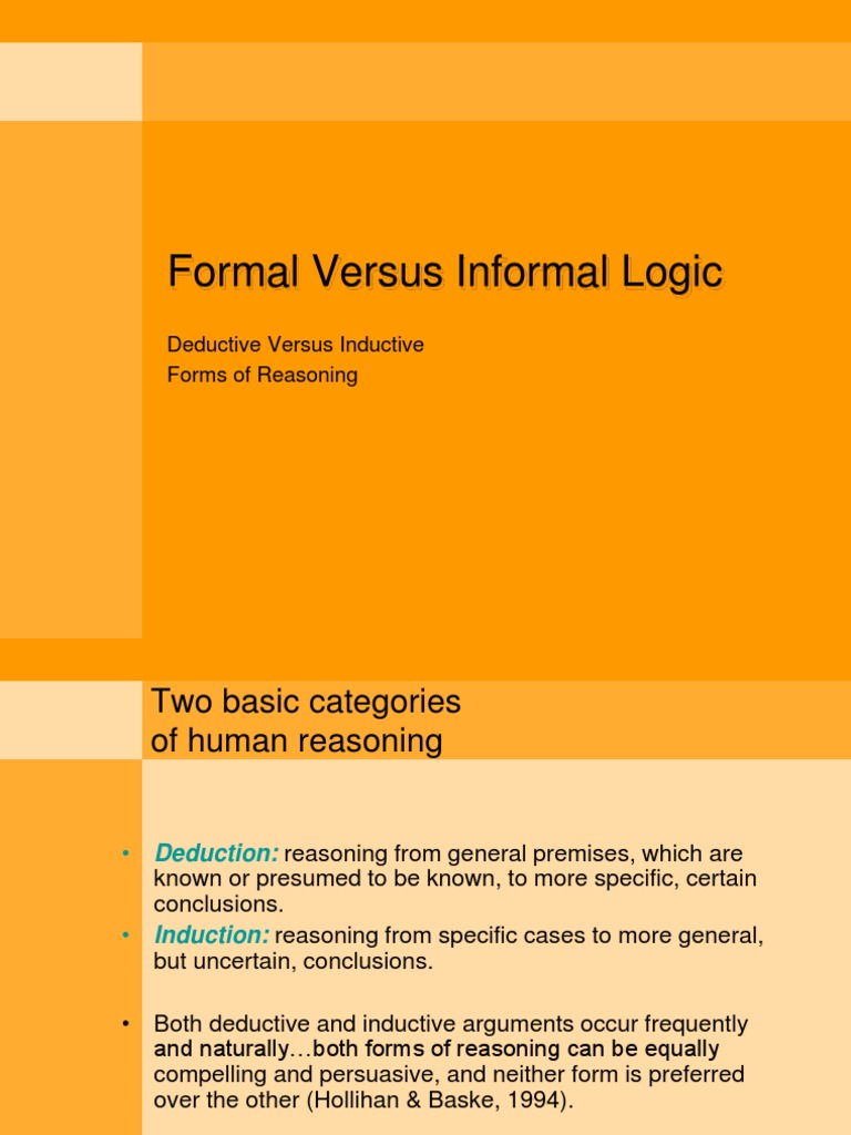 Deduction vs. Induction | PDF | Argument | Deductive Reasoning