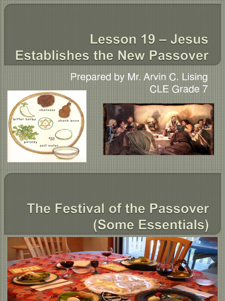 Understanding Passover and the Eucharist | PDF | Last Supper | Passover ...