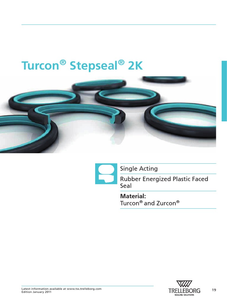 Turcon Stepseal K 2K | PDF | Friction | Extrusion
