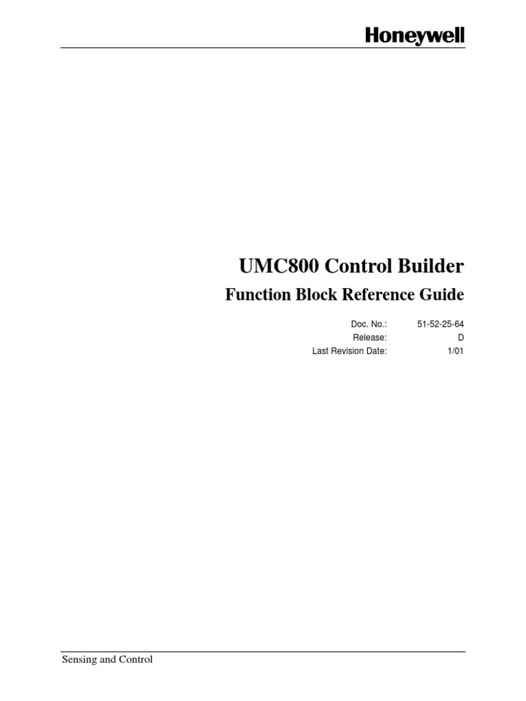 Control Builder Function Block | PDF | Electrostatic Discharge | Parameter (Computer Programming)