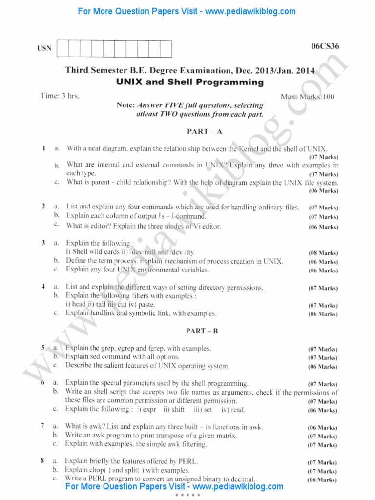 Unix And Shell Programming Jan 2014 Pdf Unix Command Line Interface