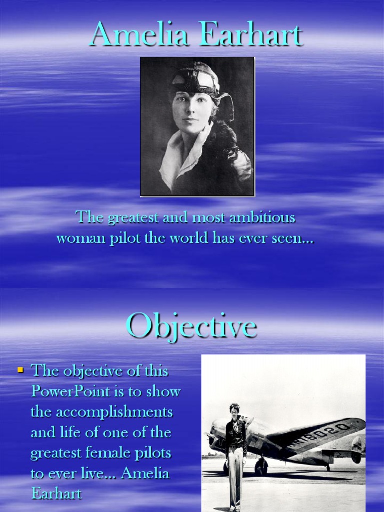 Amelia Earhart Powerpoint 1229349286306365 2 | PDF | Pilot (Aeronautics ...