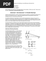 Ackerman Angle Calculations | PDF | Steering | Triangle