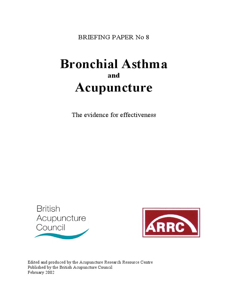 Acupuncture For Asthma | PDF | Acupuncture | Asthma