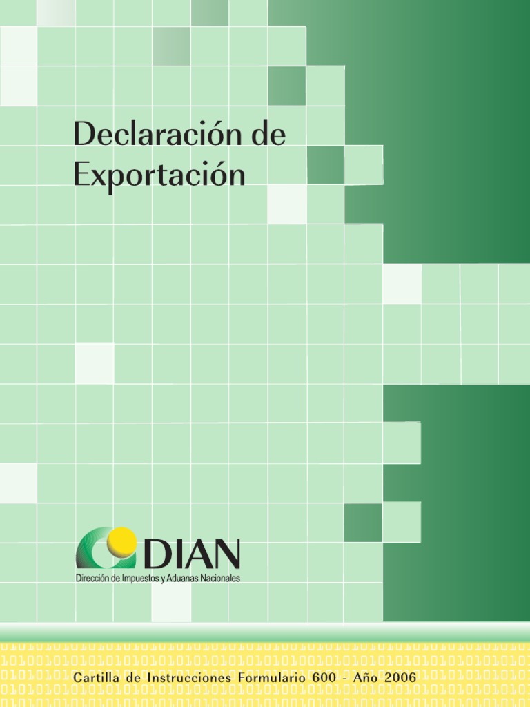 Declaración de Exportación | PDF | aduana | El comercio internacional