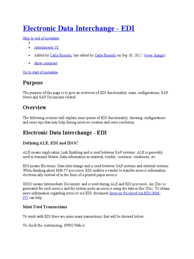 Electronic Data Interchange | PDF | Electronic Data Interchange | Computer Data