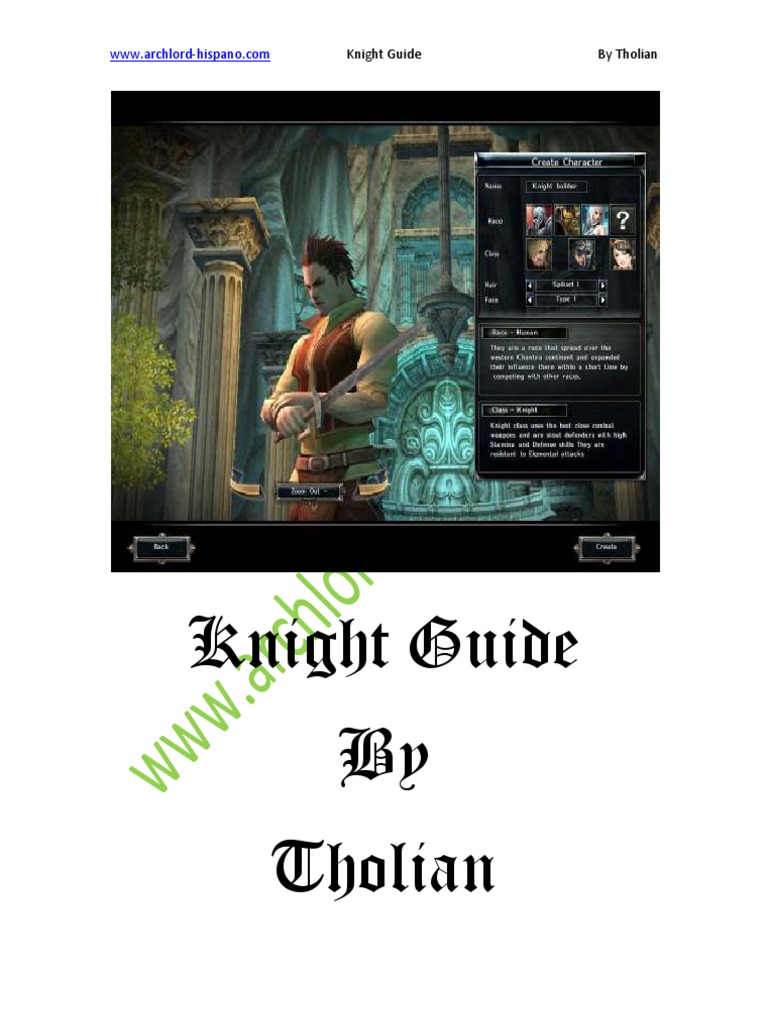 Guía del Caballero en Archlord | PDF | Ocio