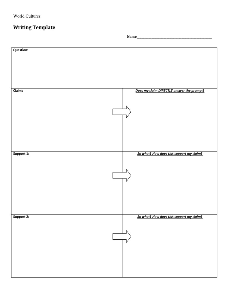 Writing Template | PDF