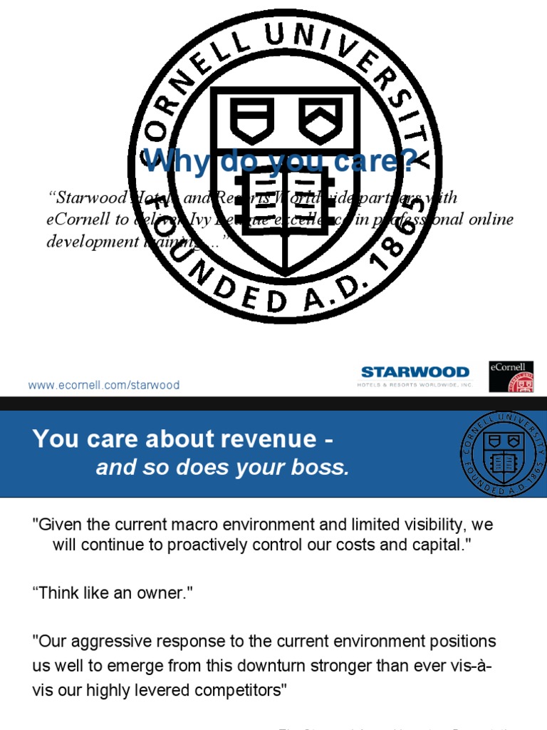 Starwood PPT Template1.2 | PDF | Cornell University | Human Resource ...