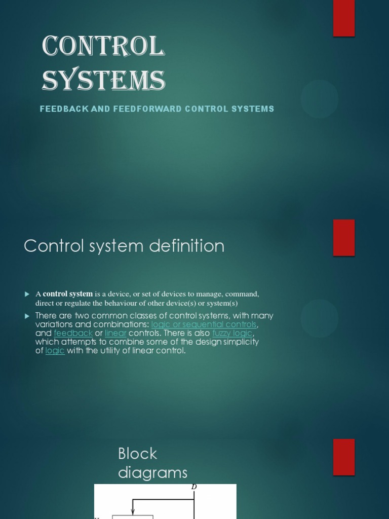Feedback and Feedforward Control Systems | PDF | Control System | Feedback