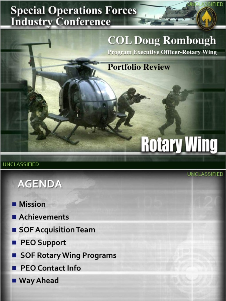 SOCOM Rotary Wing | PDF | Helicopter Rotor | United States Special ...