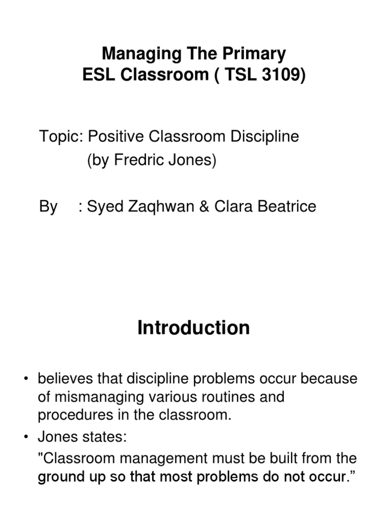 Positive Classroom Discipline Tsl3109 | PDF | Classroom Management ...