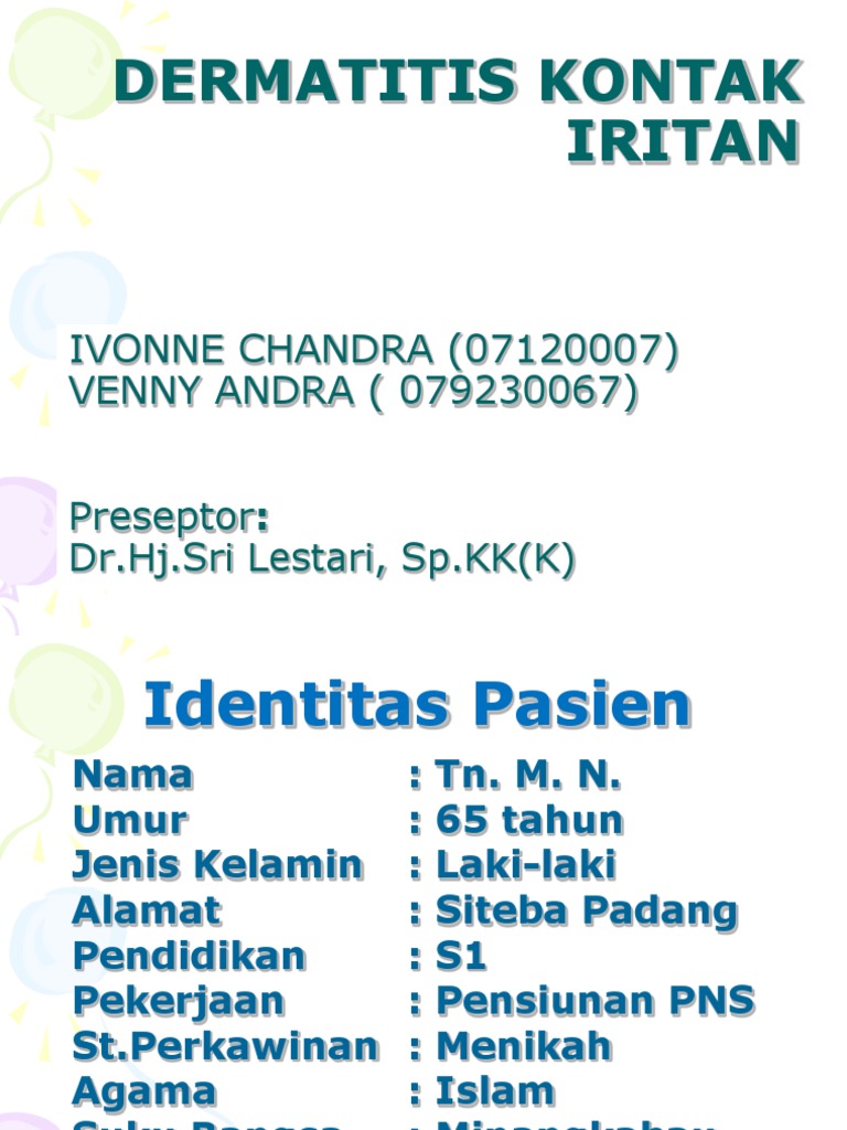 Dermatitis Kontak Iritan Case | PDF