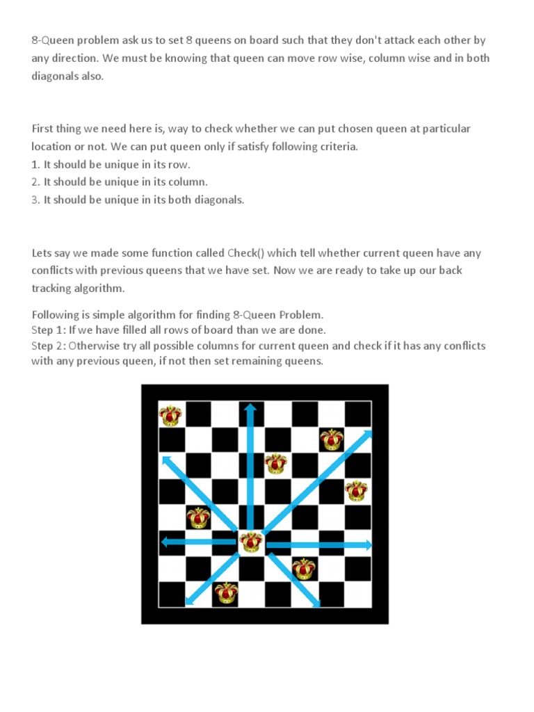 8-Queen Problem | PDF | Applied Mathematics | Computer Science