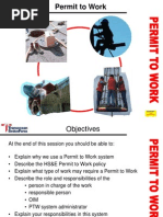 Permit to Work System Training Guide | PDF | Safety | Occupational ...