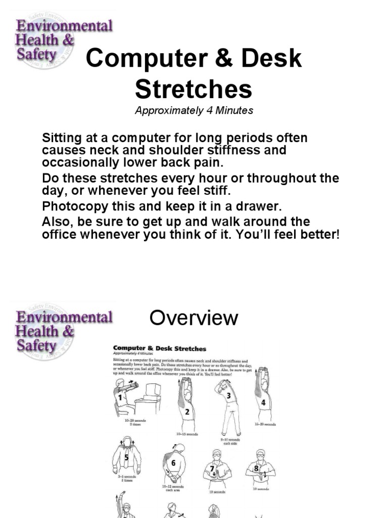 Computer & Desk Stretches | PDF