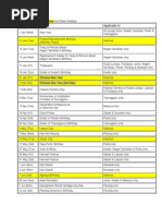 Malaysia Public Holidays & Replacements 2025 | PDF | Holidays | Malaysia