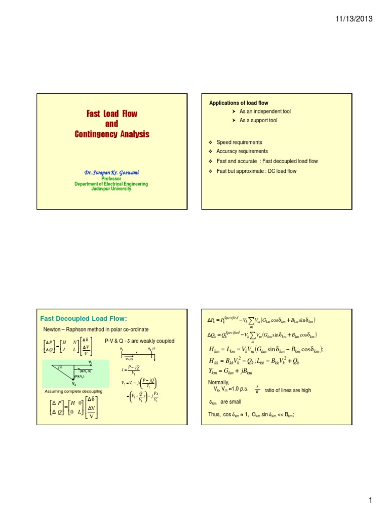 PSO Lect1 SKG - PPT (Compatibility Mode) | PDF | Applied Mathematics | Electricity