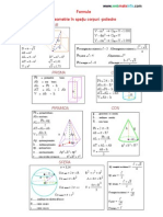 Formule Utile Clasa A VIII-A Matematica | PDF