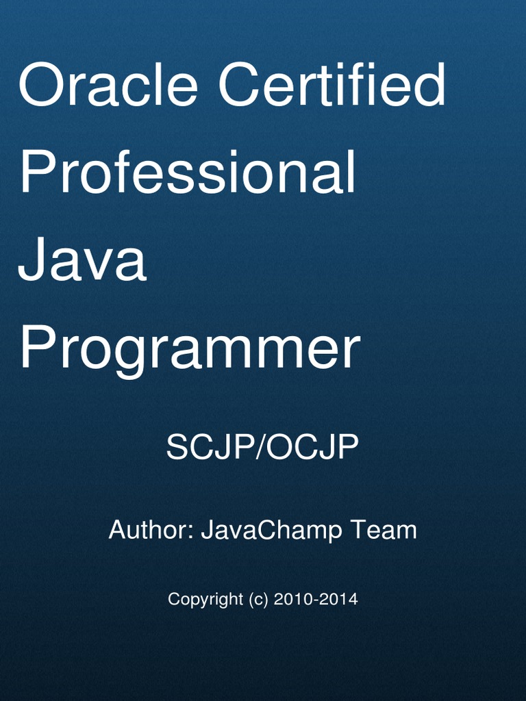 Oracle Certified Professional Java Programmer SCJP/OCJP Mock Exams ...