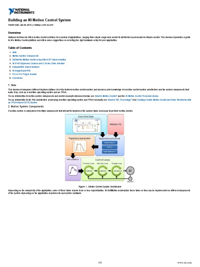 NI-Tutorial-Building An NI Motion Control System | PDF | Servomechanism ...