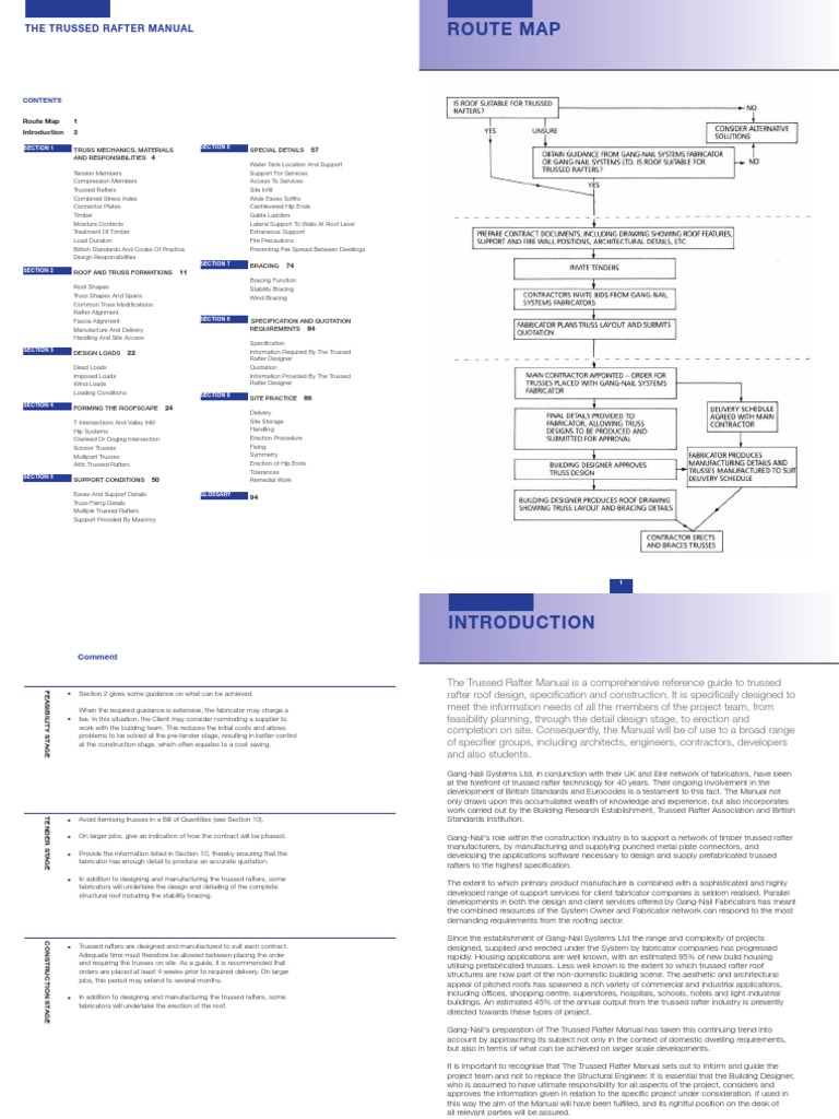 Gang Nail Trussed Rafter Manual-Wood | PDF | Truss | Lumber