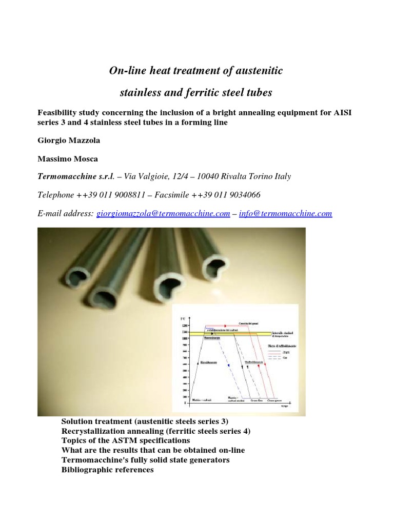 3 Eng Stainless Steel Tube Annealing | PDF | Annealing (Metallurgy) | Steel