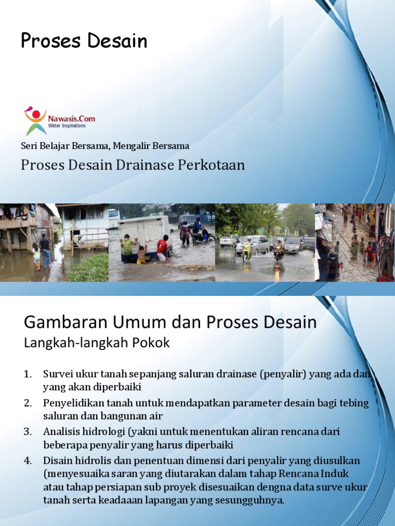 Proses Desain Drainase | PDF
