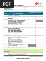 BLS Skills Checklist | PDF | Cardiopulmonary Resuscitation | Medical ...