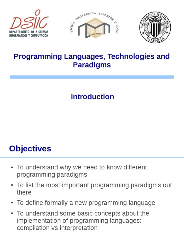Programming Languages, Technologies and Paradigms | PDF | Programming Paradigms | Compiler