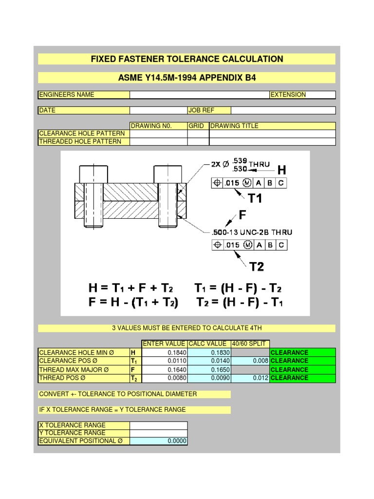 Hole Tolerance Calculator | PDF | Engineering Tolerance