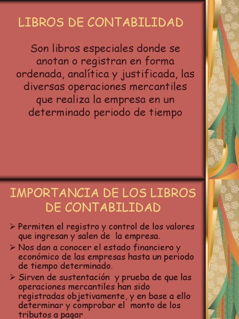 LIBROS DE CONTABILIDAD(1).ppt | Contabilidad | Industrias de servicio ...