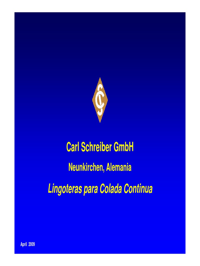 Lingoteras para Colada Continua CSN | PDF | Cobre | Revestimiento