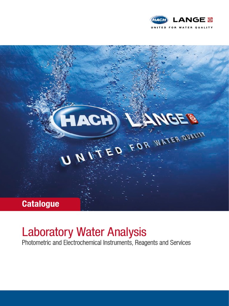 HACH LANGE Water Analysis Catalogue | PDF | Chromium | Chlorine