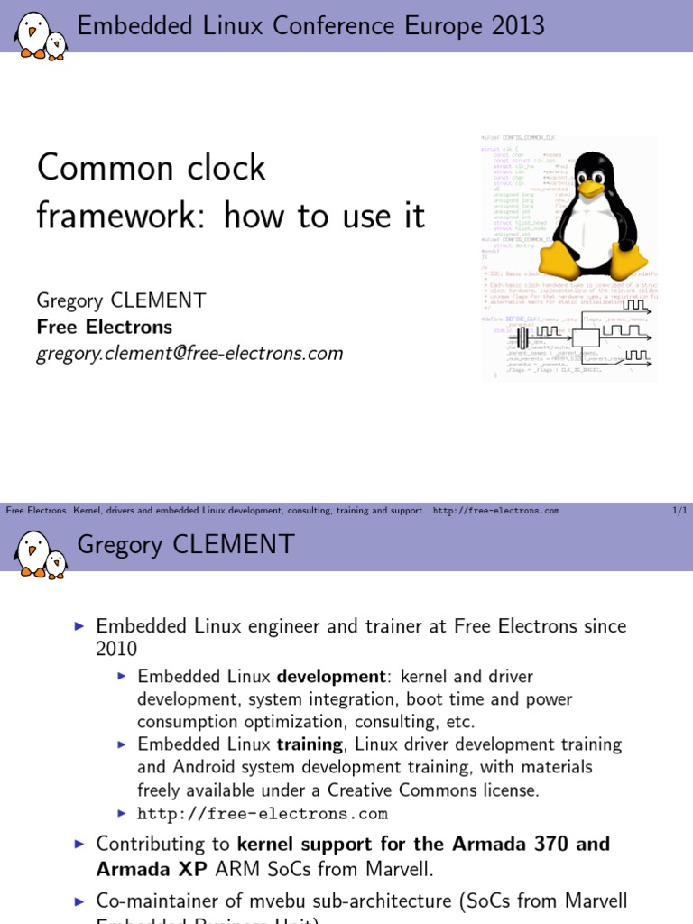 Common Clock Framework How To Use It | PDF | Device Driver | Embedded ...
