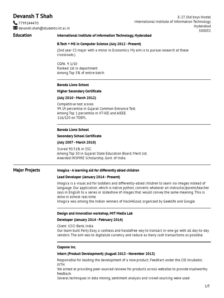 Devansh Shah | PDF | Computer Programming | Computing