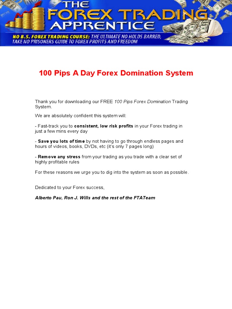 100 Pips | PDF | Futures Contract | Foreign Exchange Market
