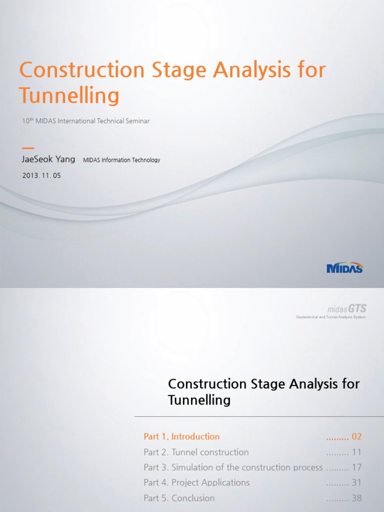 Tunnelling Construction Stage Analysis | PDF | Tunnel | Geotechnical ...