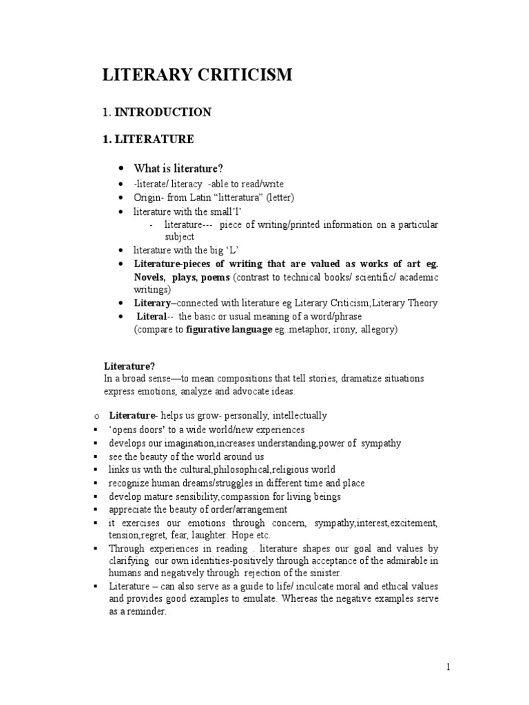 Overview of Literary Criticism | PDF | Postcolonialism | Woman