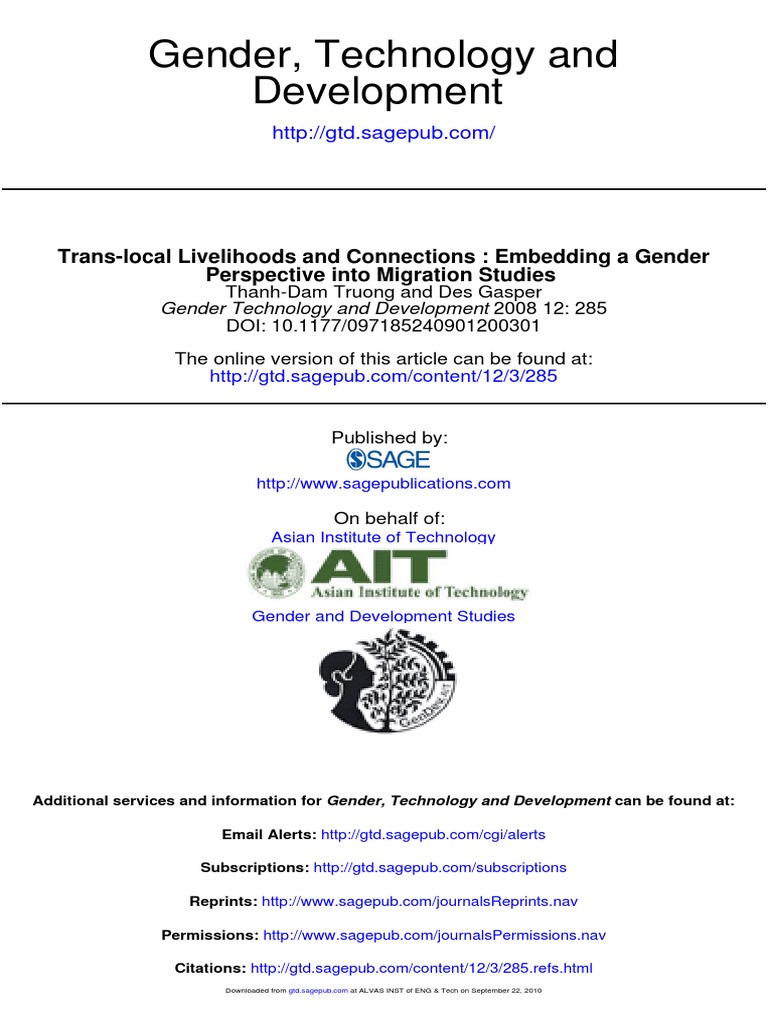 Technology and Development | PDF | Gender | Gender Studies